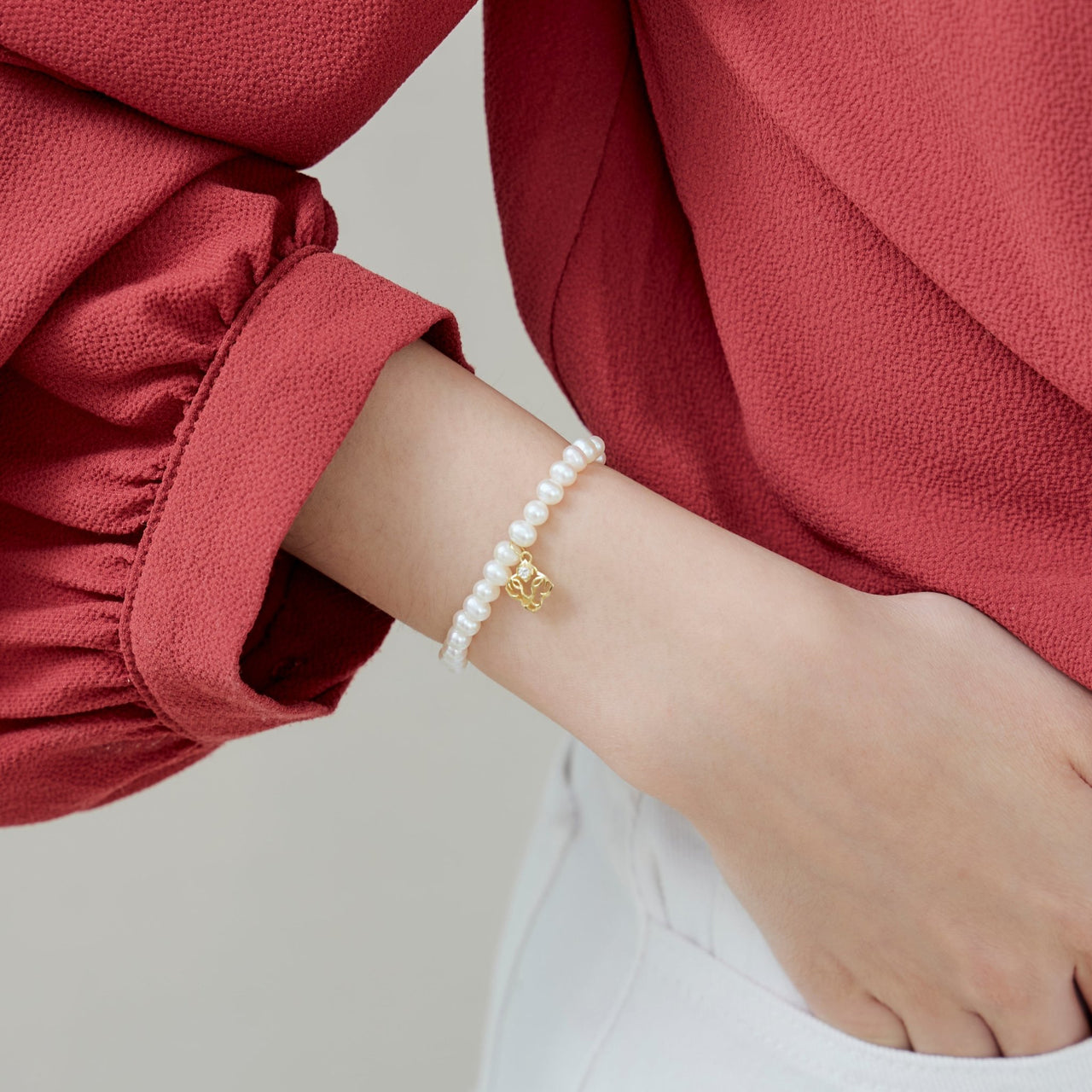 The Gauri - สร้อยข้อมือเบิกเนตรพระแม่อุมาเทวี อัญมณี Pearl ...